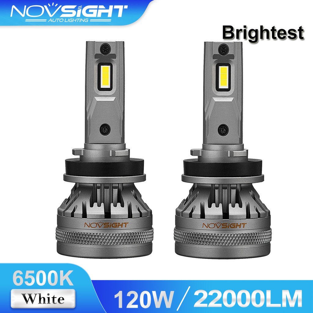 Novsight N37 Brightest Bulb H11 H9 H8 Car LED Headlight Auto Bulb 120W ...