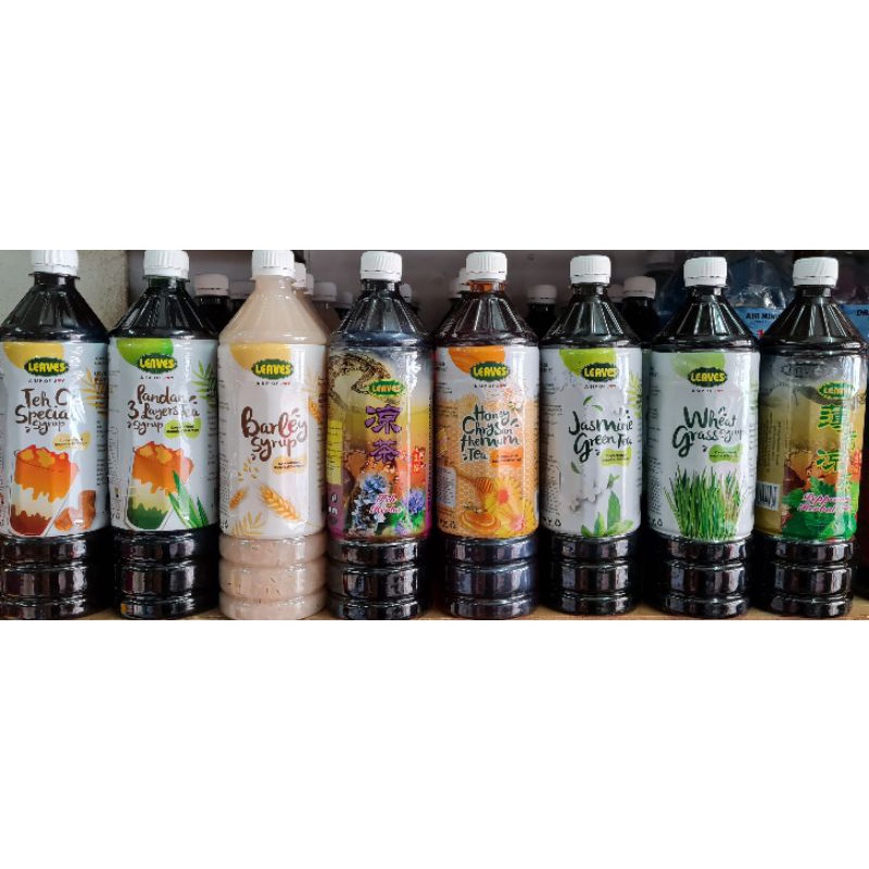 Leaves Concentrated Botanical Beverage Syrup Sirap Green Tea ...