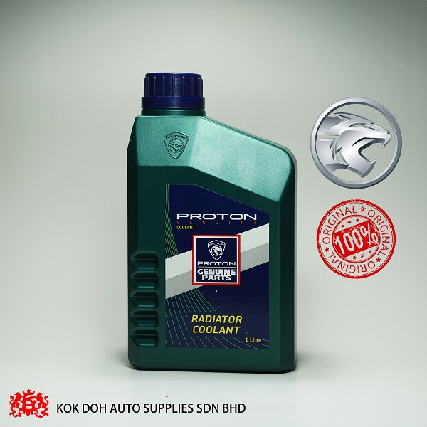 PROTON RADIATOR COOLANT (GREEN) [1L] /BLUE CAP GREEN BODY/PC140107 ...