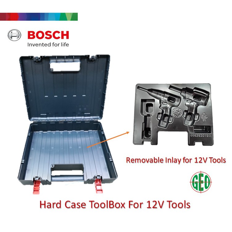 BOSCH TOOL BOX / CARRYING CASE FOR 12V CORDLESS TOOLS WITH REMOVABLE ...