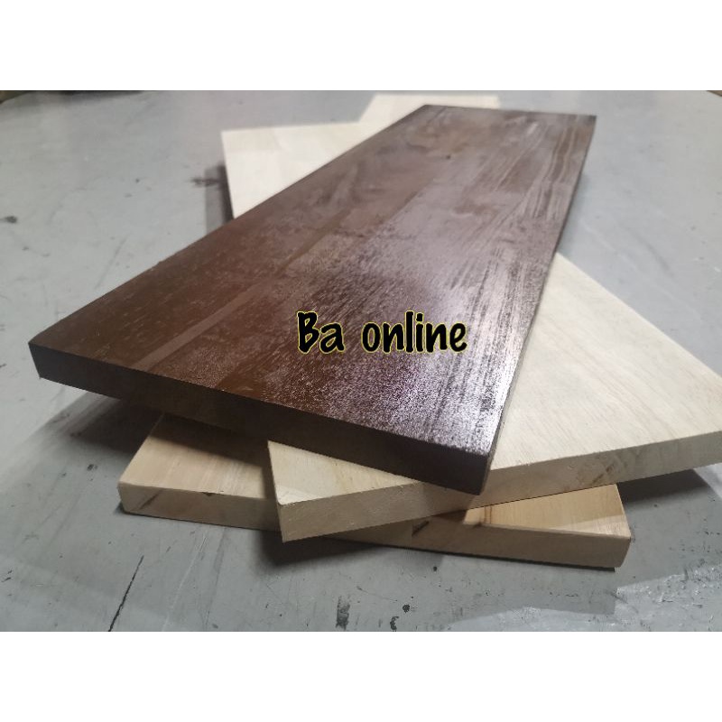 SOLID Rubber Wood 60cm / 80cm / 100cm / 120cm DARK WOOD KAYU RUBBER ...