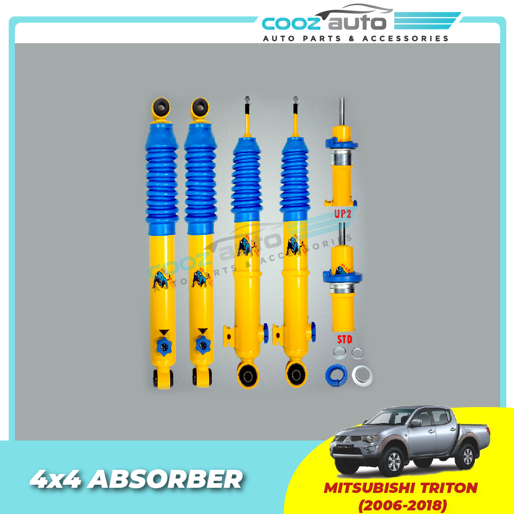 Mitsubishi Triton 2006 - 2018 BULL 4X4 Heavy Duty Adjustable Shock ...