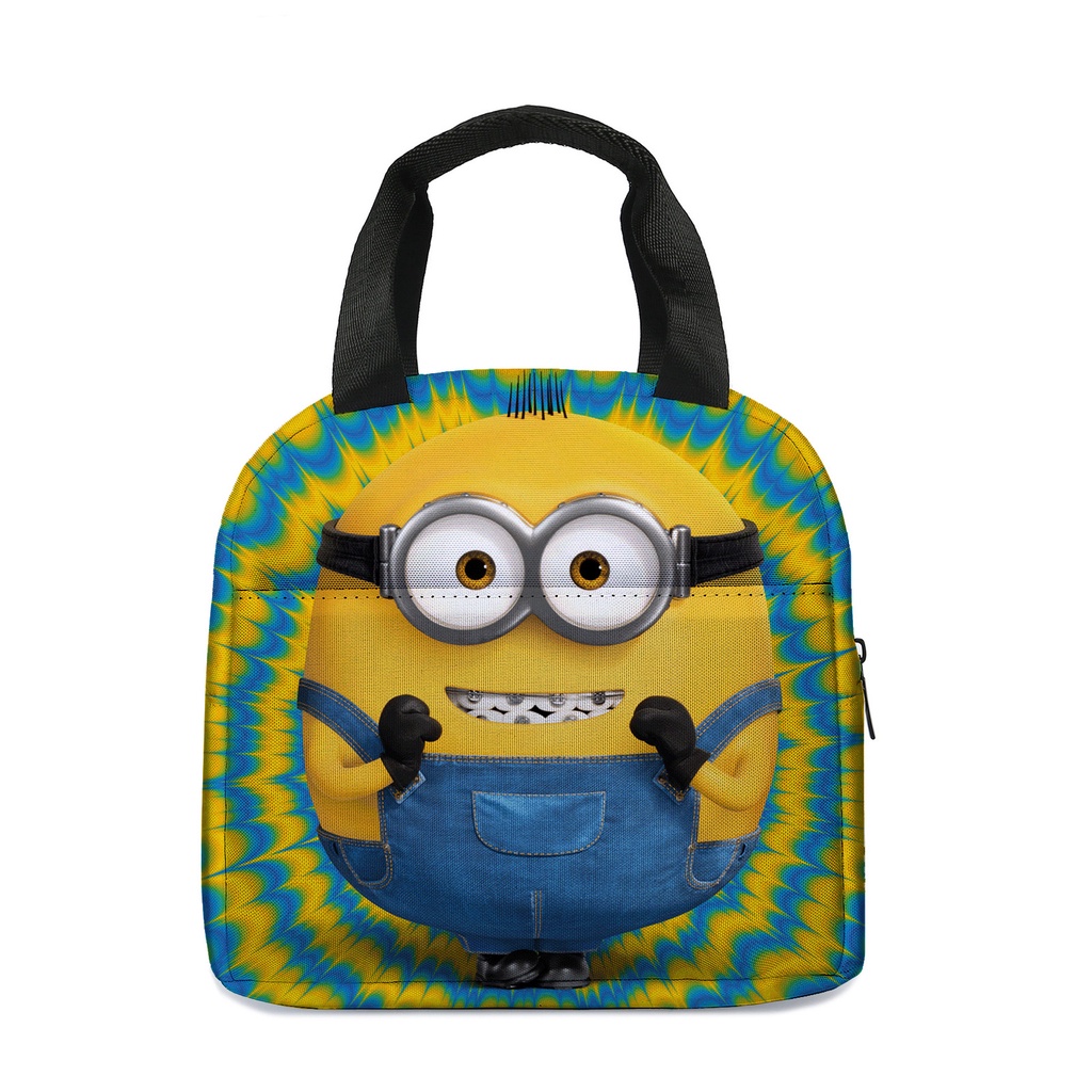 minions Insulated Lunch Bag Thermal Lunch Box For Kids School Lunch Box ...