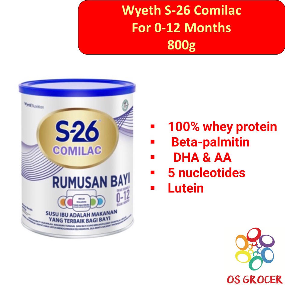 🎈RM100.70🎈 Wyeth S-26 Comilac 800g | Shopee Malaysia