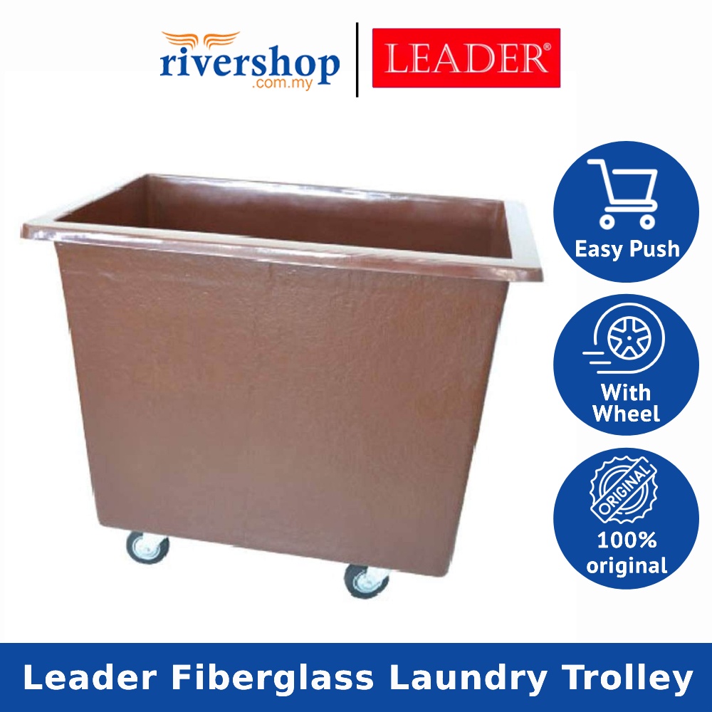 LEADER Fiberglass Heavy Duty linen trolley laundry trolley ...