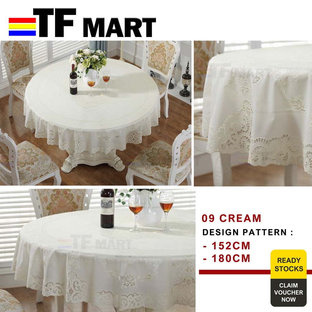TFMART [READY STOCK] Euro Style Alas Meja Dining Table Cloth Kain Meja ...