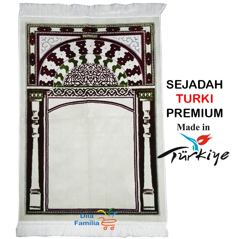 Sejadah Turki Tebal Putih Nikah Hantaran Kahwin Hadiah Corak Bunga ...