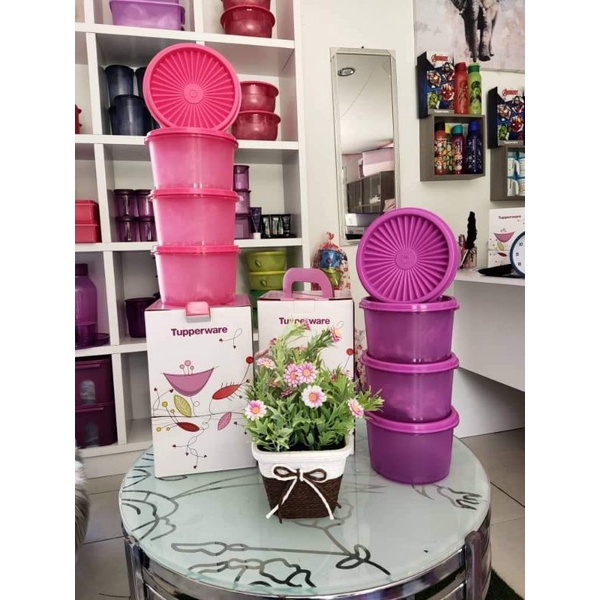TUPPERWARE Deco Canister AirTight/ Food storage/ Container/ Liquid Tight/ Bekas kedap | Shopee ...