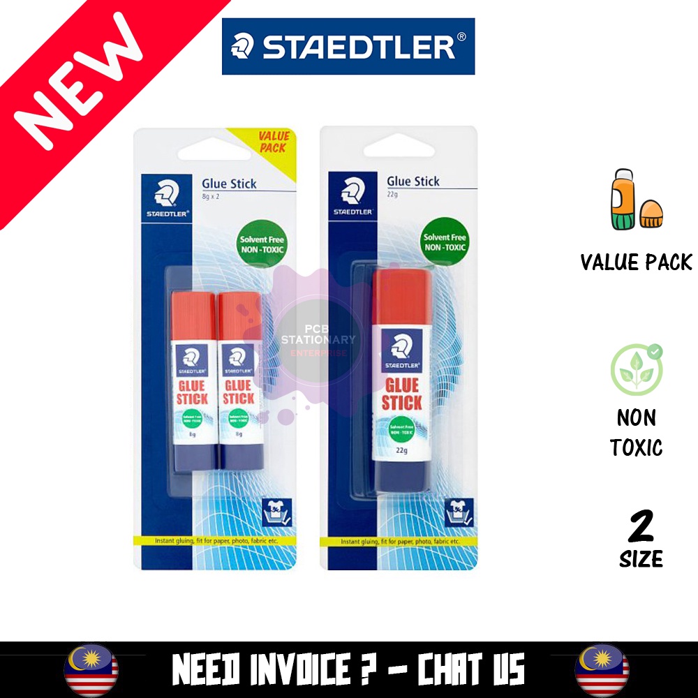 Staedtler Glue Stick 8G/21G - Value Pack/Gam Sekolah | Shopee Malaysia