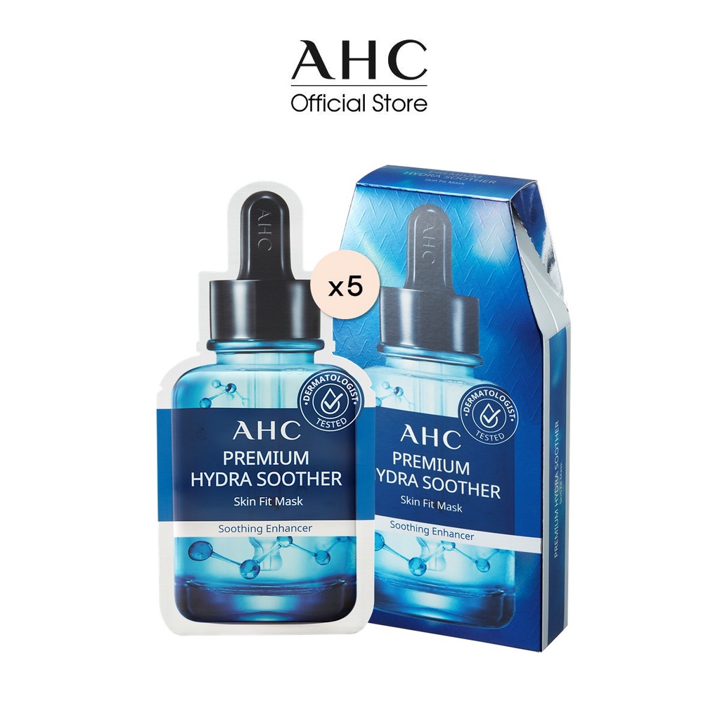 [Mask] AHC Premium Hydra Soother Skin Fit Mask 27ml x 5pcs (For ...