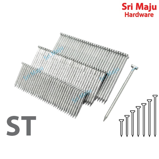 MAJU PAN-ST 1000 Pneumatic Air Staple Brad Nail Concrete Tacker Nailer ...