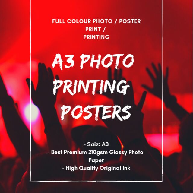 A3 / A4 / 8R /11R Photo Printing Posters | Shopee Malaysia