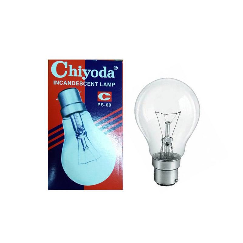 Incandescent Light Glass Bulb/ Mentol Kaca/ ES Screw E27, BC Pin B22 ...