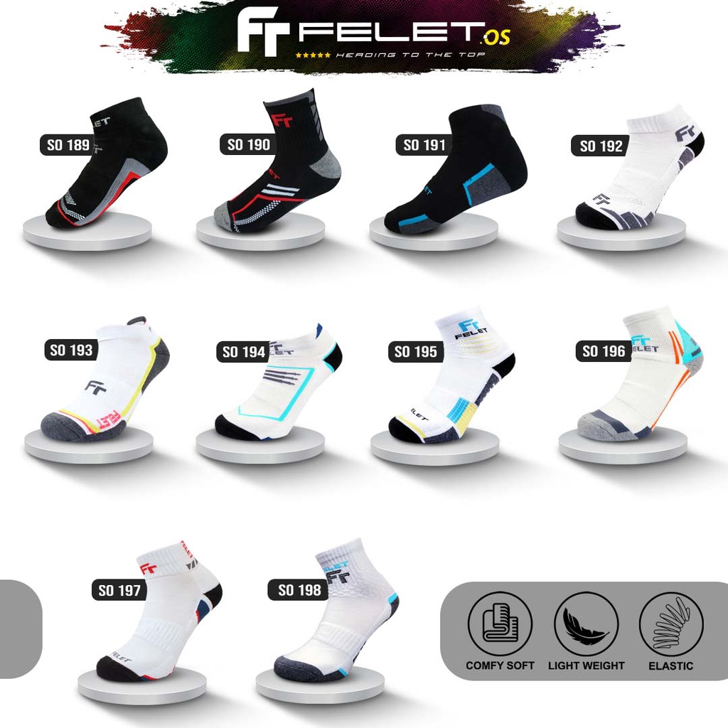 FELET Sport Socks 100% Original by FLEET | Shopee Malaysia