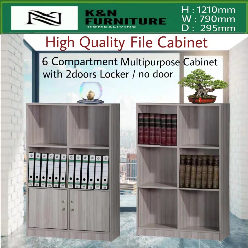Premium Wood Multipurpose Cabinet with lock/ File Cabinet With DOORS ...