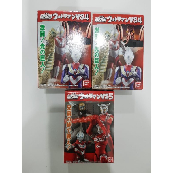 shodo ultraman vs4 vs5 Shokugan red king tiga multi type expansion set building gashapon ...