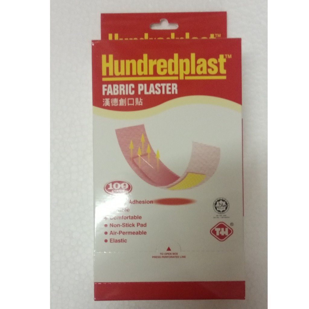 HUNDREDPLAST FABRIC PLASTER 100's/200's | Shopee Malaysia