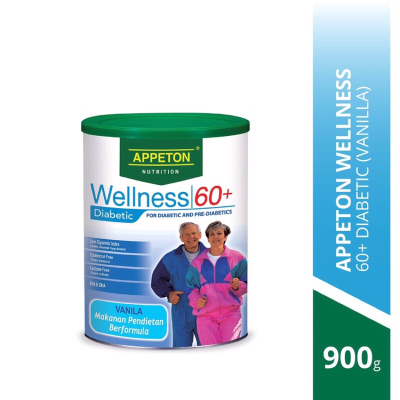 Appeton Nutrition Wellness 60+ Diabetik | 900g | Exp: 12/2025 | Shopee ...