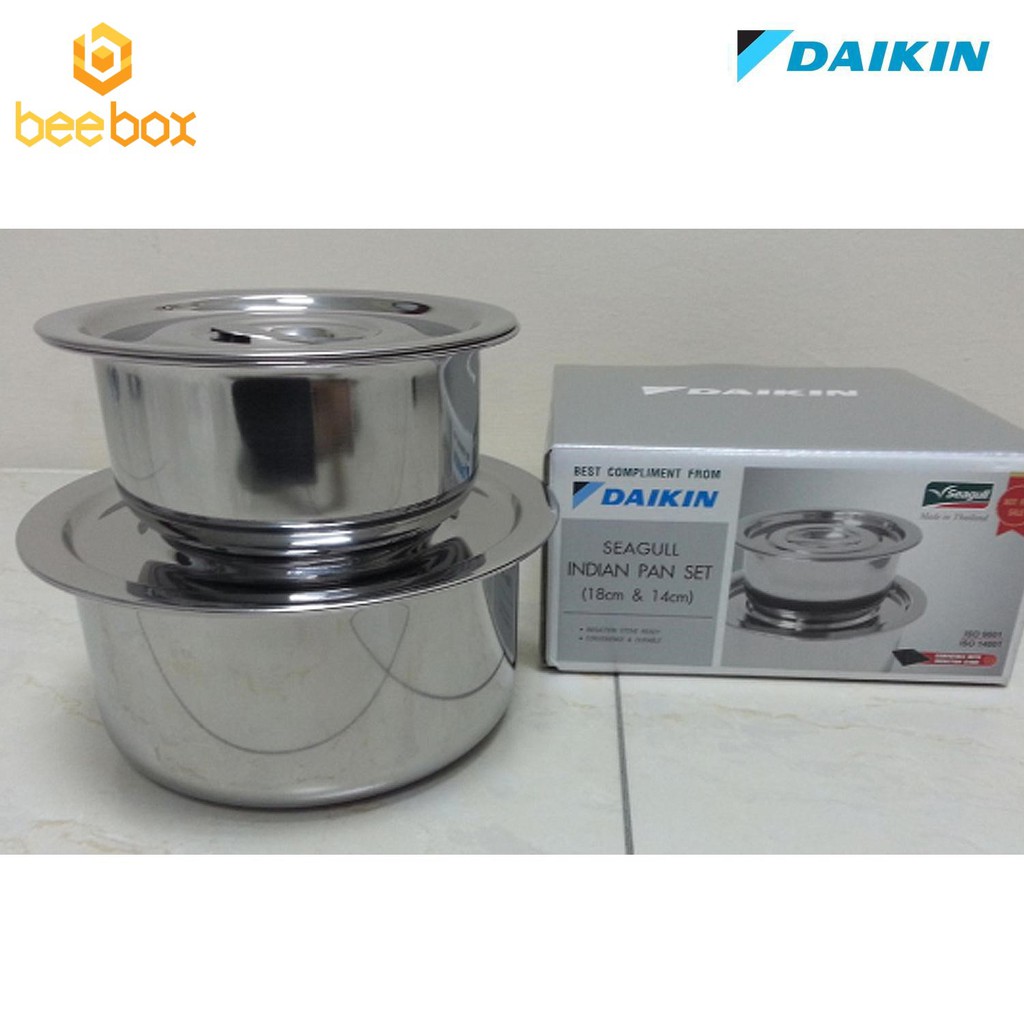 Daikin Seagull Indian Pan Set (18cm + 14cm) | Shopee Malaysia