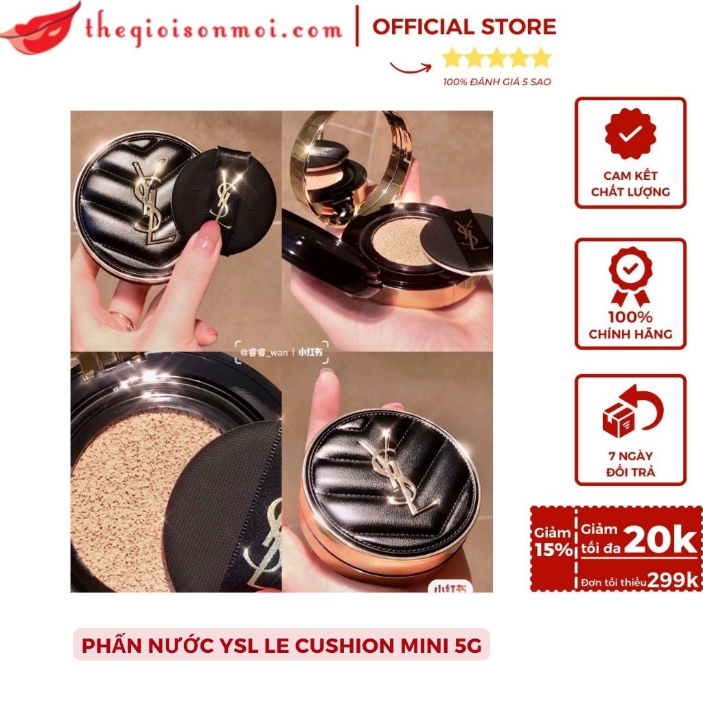 (mini) Ysl Le Cushion mini leather case 5g | Shopee Malaysia