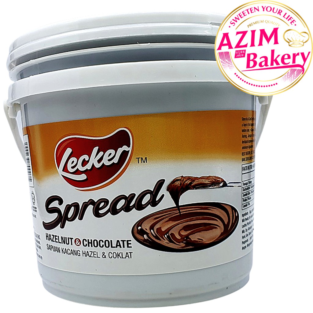 Lecker Hazelnut Chocolate Spread 1kg | Lecker Chocolate | Coklat Kacang ...