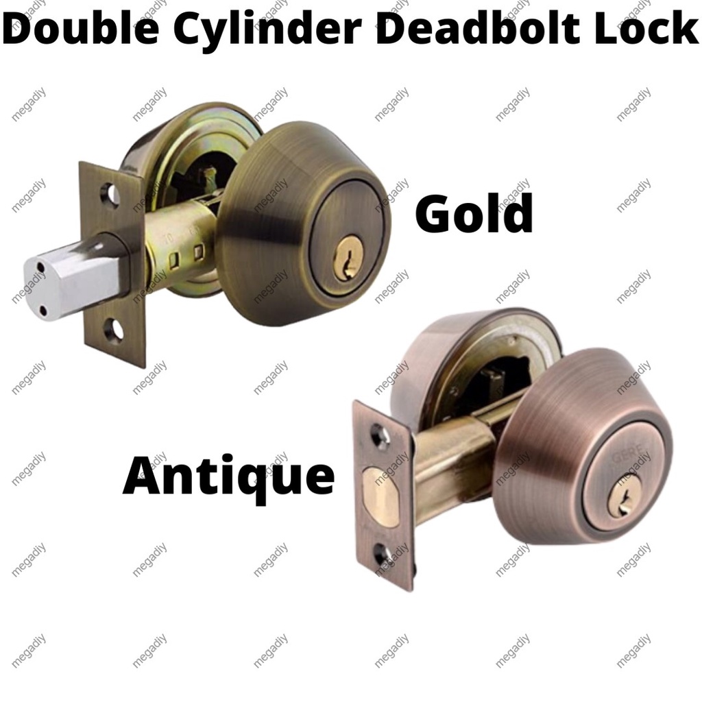 Ez Set Double Cylinder Deadbolt Lock Security Door Lock Lockset WIth ...