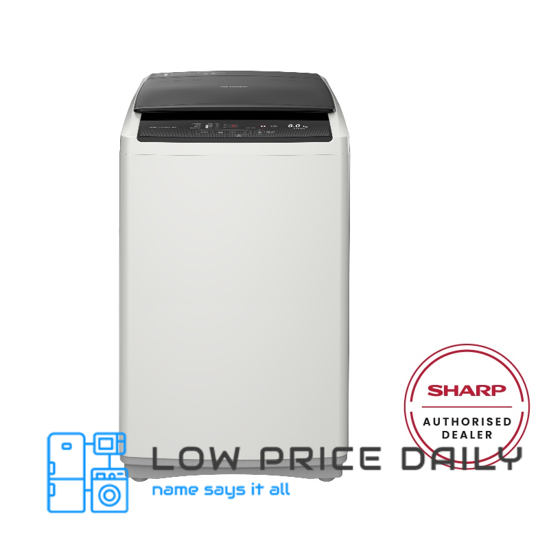 Sharp ES-818X / ES821X 8kg / 8.5kg Top Load Washing Machine | Shopee ...