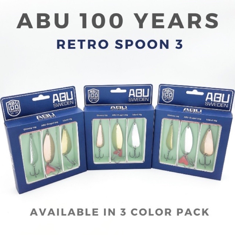 Abu 100 years Retro Spoon 3 - pack | Shopee Malaysia