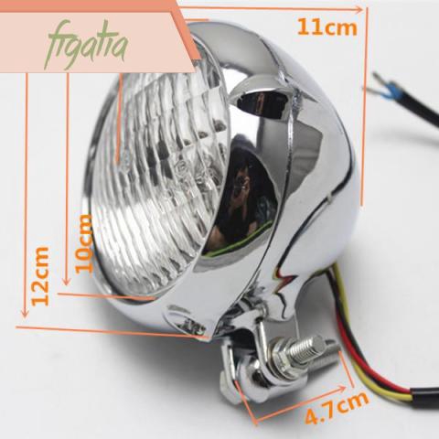 Motorcycle 4 inch Headlight Amber Light Lamp Assembly for Cruiser ...