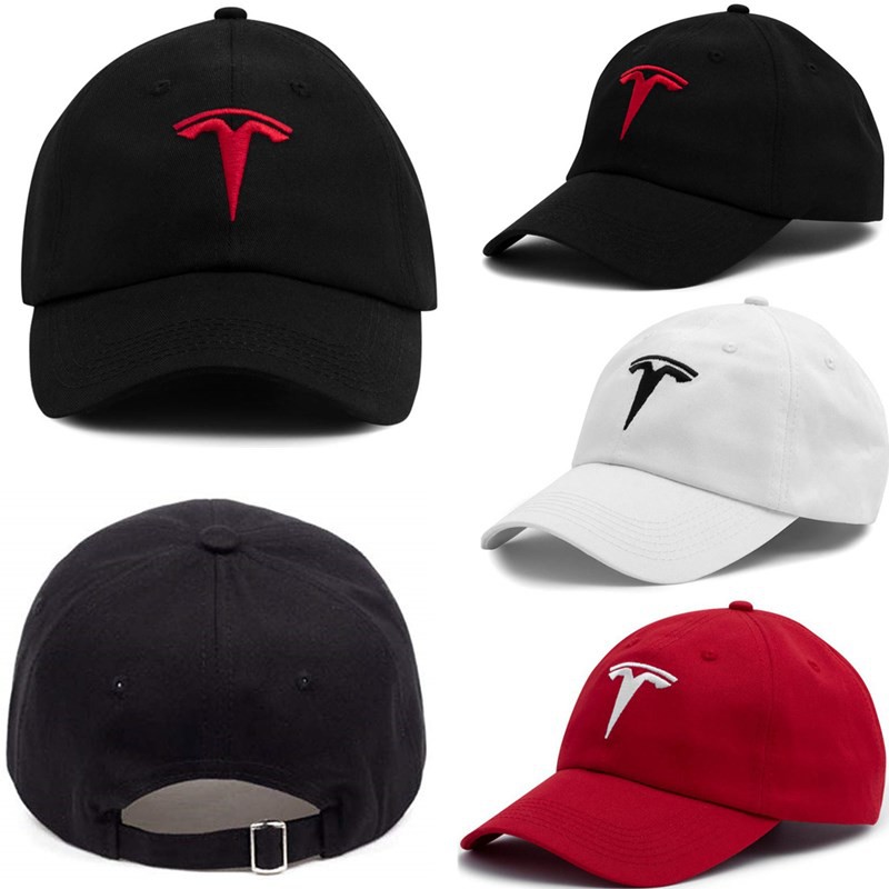 TESLA Motor Car Hat Embroidery Logo Baseball Cap Adjustable Dad Hat For ...
