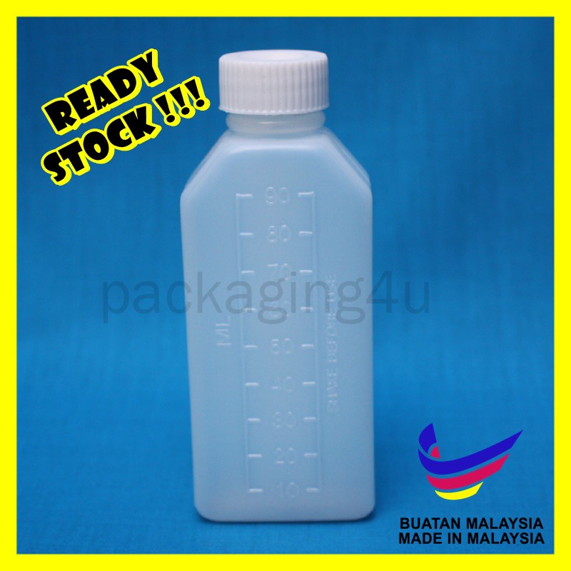 100 pieces 90ml / 3oz Medicine - Dispensing Bottle SMALL / Botol Ubat ...