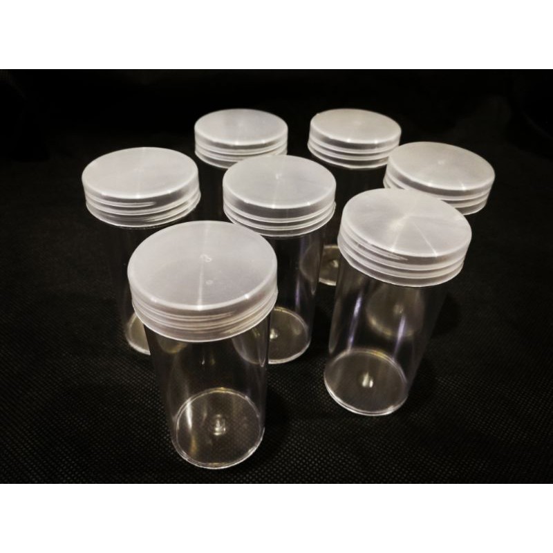 2.5oz (70 ml) Screw Type Pill Box/Botol kosong Ubat/Kapsul (Transparent ...