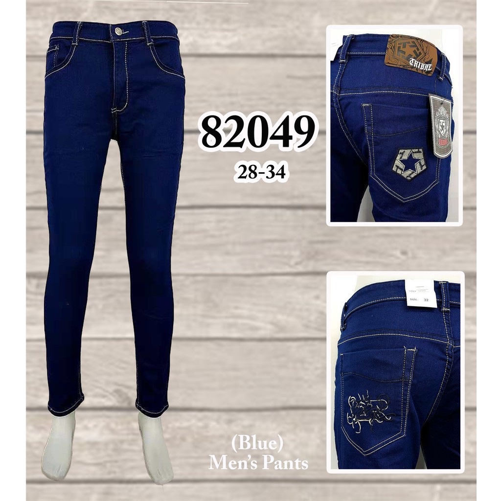 Blue Tribal Maong Men's Pants(82049) | Shopee Malaysia