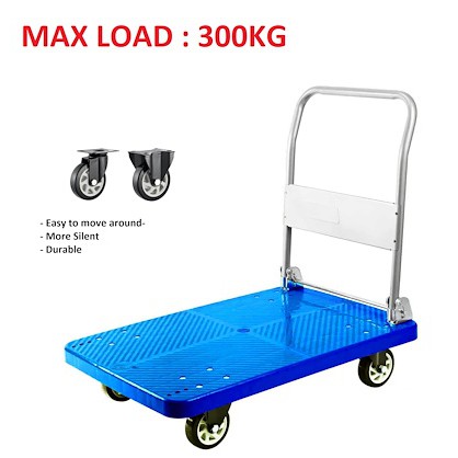 HEAVY DUTY PLASTIC PP HAND TRUCK/ HAND TROLLEY (150KG/300KG) | Shopee ...