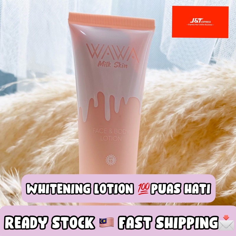 WHITENING LOTION 💯 ORIGINAL FROM WAWA COSMETICS HQ [MILK SKIN] | Shopee ...