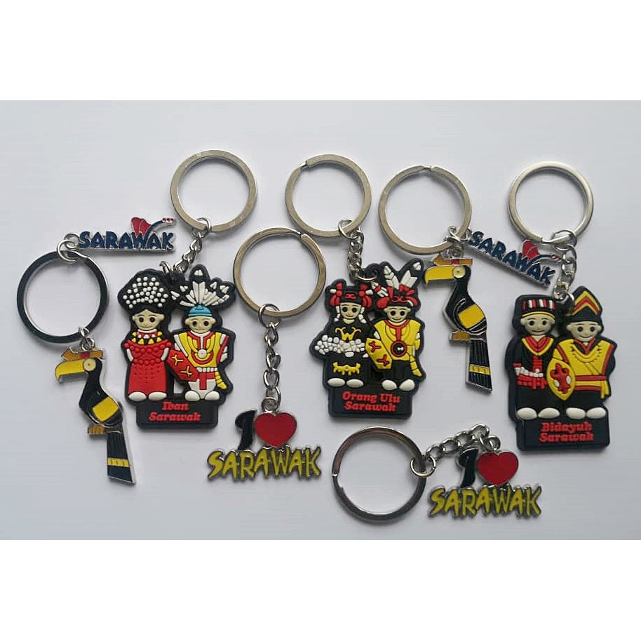 SARAWAK Rubber and Metal Key-Chain (Souvenir) | Shopee Malaysia