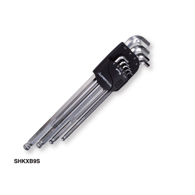 SUPERTOOL Extra long arm ballpoint stubby hex key wrench SHKXB9S (JAPAN ...