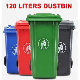 RAYACO Heavy Duty Large Garbage Bin with Wheels 240L / 120L / 100L ...