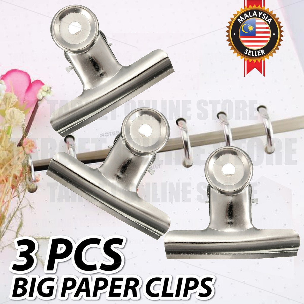 Paper Clip Grip Clamp Metal Binder Office School Documents Stationery ...