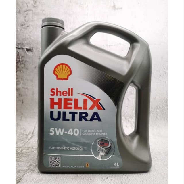 4 LITRE SHELL HELIX ULTRA 5W-40 FULLY SYNTHETIC 10,000KM Minyak Enjin | Shopee Malaysia