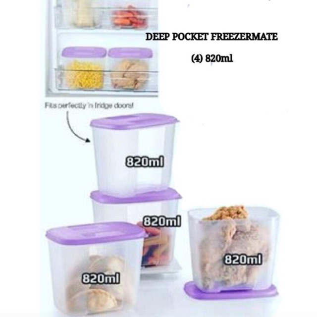 💥Limited Sets💥Tupperware Deep Pocket Freezermate 820ml | Shopee Malaysia