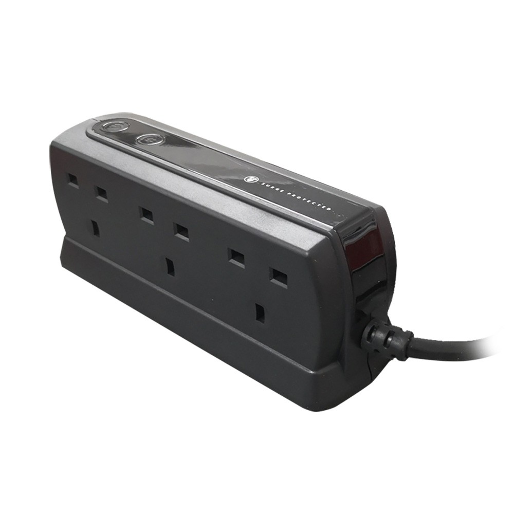 Masterplug Surge Protector 6 Gang 2 Meter Extension Leads Matte Compact ...