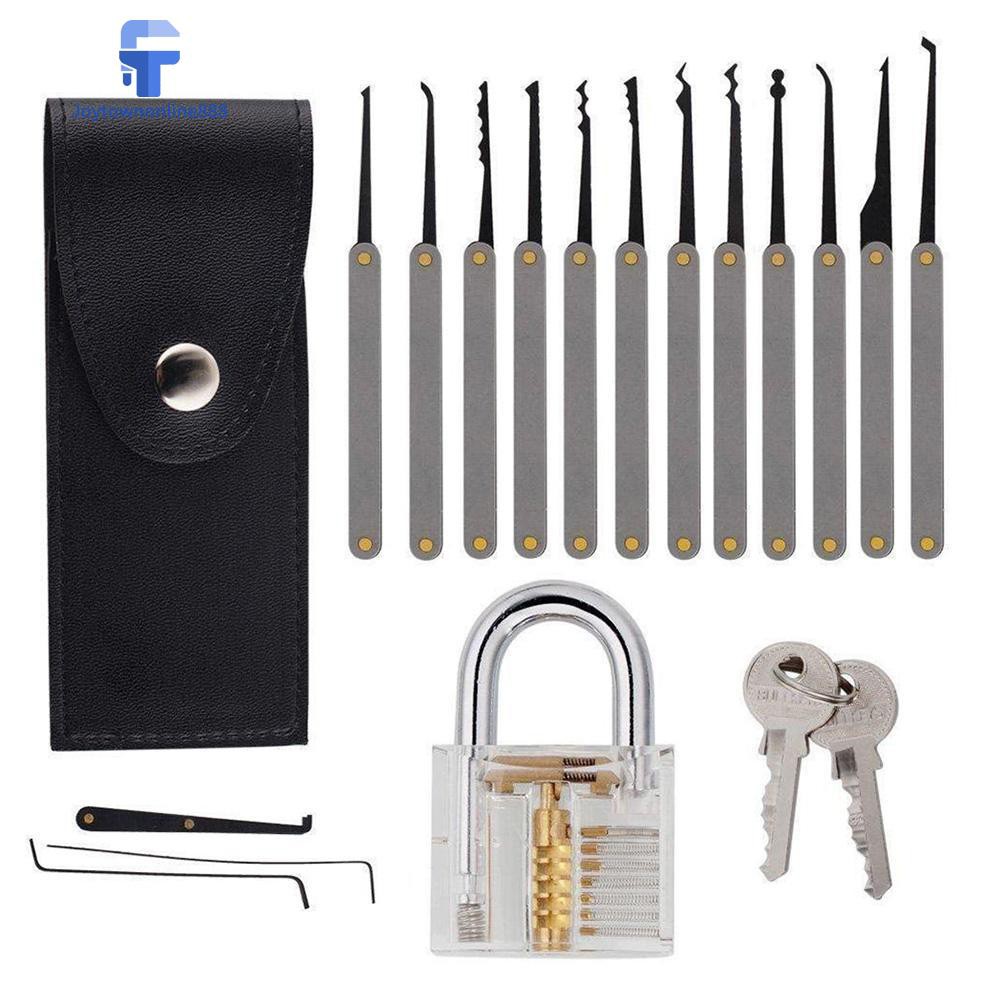 开锁 17PC Professional Lock Pick Set Unlocking Lock Pick Set Key ...