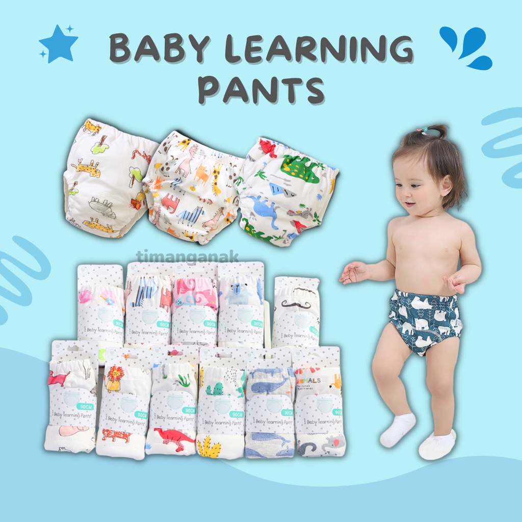 Baby Learning Pants/ Baby Training Pants/ Cartoon Pants / Seluar Dalam ...