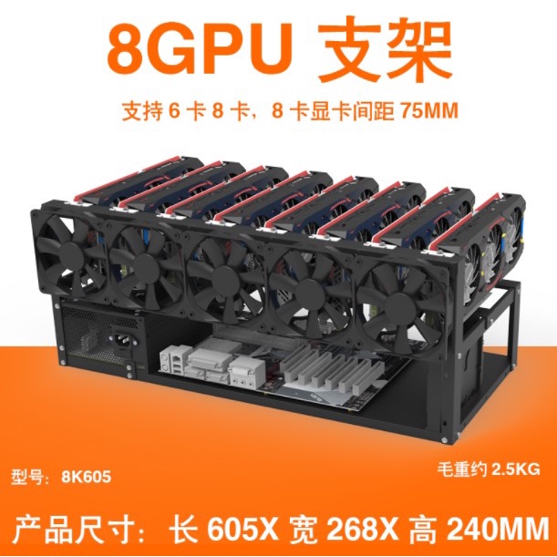 Basic Series BLACK Miner GPU Mining Frame Case Casing Rig Rack 🔥 LOCAL ...