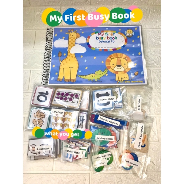 Busy Book | Quiet Book | Buku Activiti My first Busy Book for Toddler ...