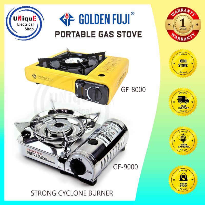 Golden Fuji GF9000 Stainless Steel Mini Portable Gas Stove | Shopee ...