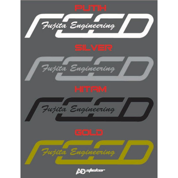 STICKER FEED FUJITA ENGINEERING | Shopee Malaysia