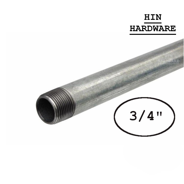 HIN GI Pipe 3/4" with Both Thread / 20mm GI Pipe with Both Thread ...