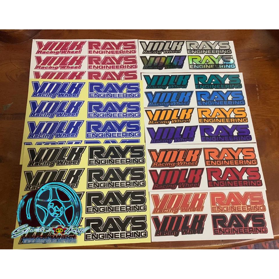Decals Sticker Spoke Volk Racing Te37 Any Colour Limited | Shopee Malaysia